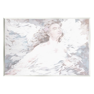 Stupell Flying Angel Woman Majestic Painting Wall Plaque, Design By ...