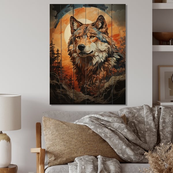 native american wolf design