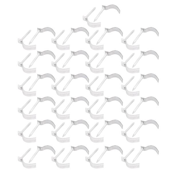 50pcs Carbon Steel One-Side Fixing Pipe Clamp Bracket Nail for 20mm Dia ...