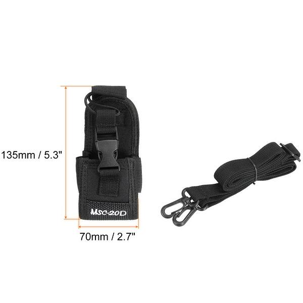 Multi-Function Black MSC-20D Nylon Bag Radio Transceiver Walkie Talkie ...