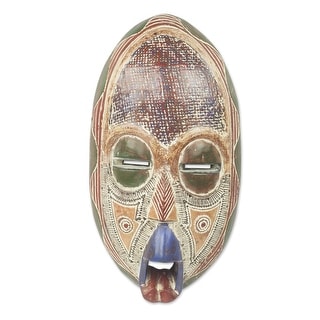 Novica Handmade Ghost Mask African Wood Mask - Bed Bath & Beyond - 37867747