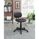 Poundex Office Chair in Black Faux Leather Height Adjusted - N/A - Bed ...