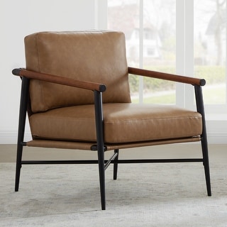 Vincent Mid Century Modern Upholstered Accent Chair - Bed Bath & Beyond ...