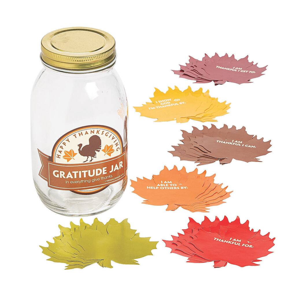 Thanksgiving Gratitude Mason Jar, Home Decor, 1 Piece - Overstock ...