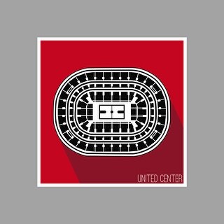 Chicago Bulls - United Center (24x24 Poster) NBA Seating Map Matte ...