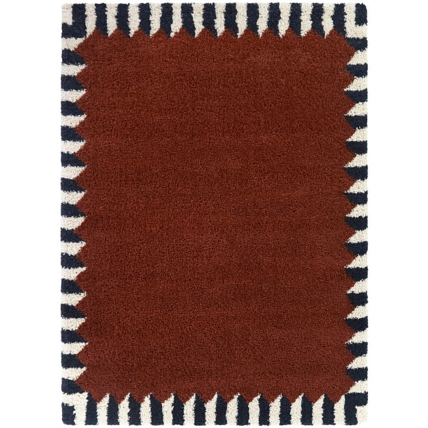 Vasile Border Shag Area Rug - On Sale - Bed Bath & Beyond - 37102126