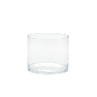 7" Clear Cylindrical Hand Blown Glass Vase - Bed Bath & Beyond - 28682701
