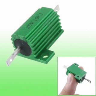 2 Pcs Chassis Mounted Green Aluminum Clad Wirewound Resistors 25W - Bed ...