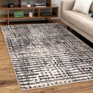 Orian Rugs Carolina Wild Blue Abstract Stain Resistant Area Rug - Bed ...