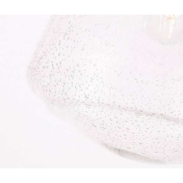 Nyle 1-Light Clear Bubble Glass Flush Mount - Bed Bath & Beyond - 26975384