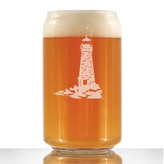 Lighthouse - Beer Can Pint Glass - Coastal Beach Gifts & Decor - 16 ...