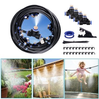 65.6Ft Hose Line with 23 T Joint Nozzles Water Sprayer Sprinkler for ...