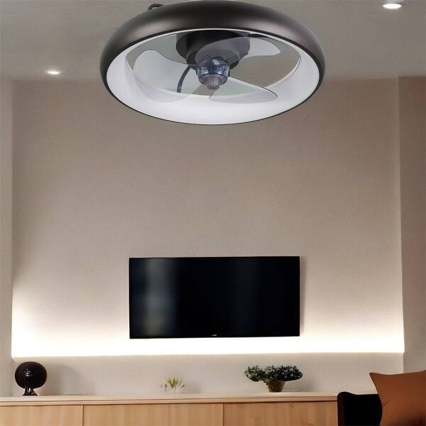 Modern 20 Inch Ceiling Fan with Dimmable LED Lights - Bed Bath & Beyond ...