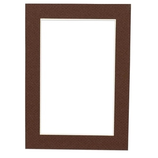 8x16 Mat Bevel Cut for 6x12 Photos - Acid Free Chocolate Brown Precut ...