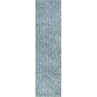 8' Seafoam Heather Indoor Shag Runner Rug - 3'6" Round - Bed Bath ...