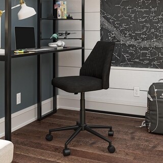 Morgan Office Chair with Casters, Gray Linen - Bed Bath & Beyond - 37421019