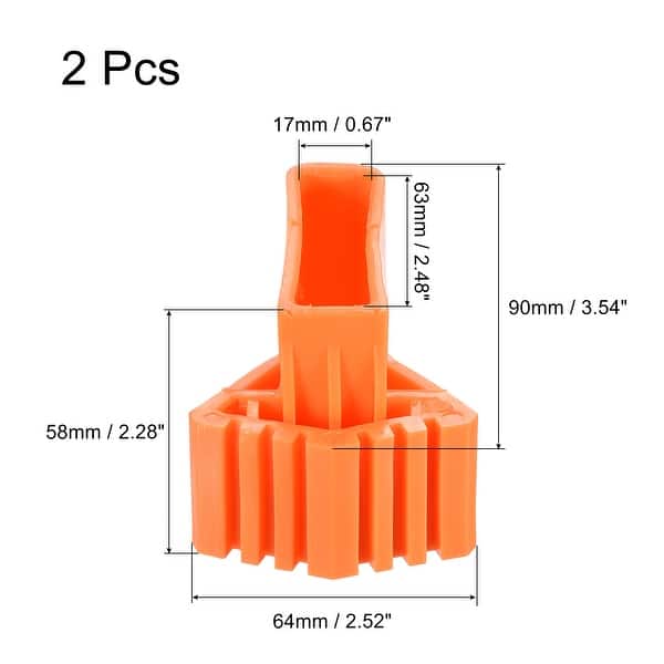 2Pcs Rubber Ladder Non Slip Feet Mat Pad Cover Cushion Accessories ...