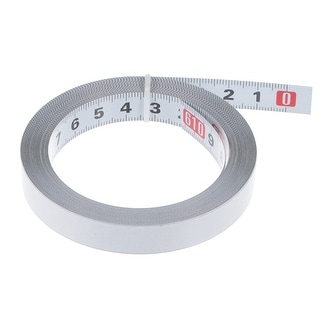 Adhesive Tape Measure 600cm Metric Right to Left Steel sticky Ruler ...