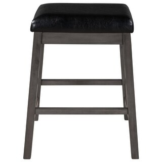 Finley Brown Backless Counter And Bar Stools With Footrest (Set Of 4 ...