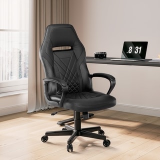 Eureka Ergonomic PU Leather Gaming Chair Home Office Computer Chair ...