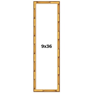 9x36 Frame Gold Bamboo Solid Wood Picture Frame | 1 Inch Moulding - Bed ...