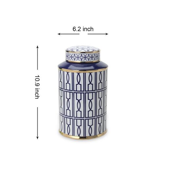 Beloved Geometric Jar with Lid - Bed Bath & Beyond - 38110234