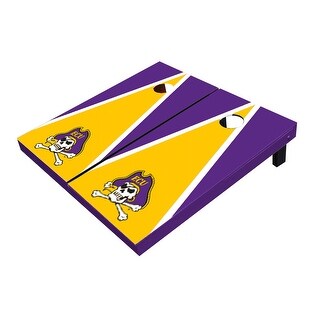 ECU Pirates Yellow and Purple Matching Triangle Cornhole Boards - Bed ...
