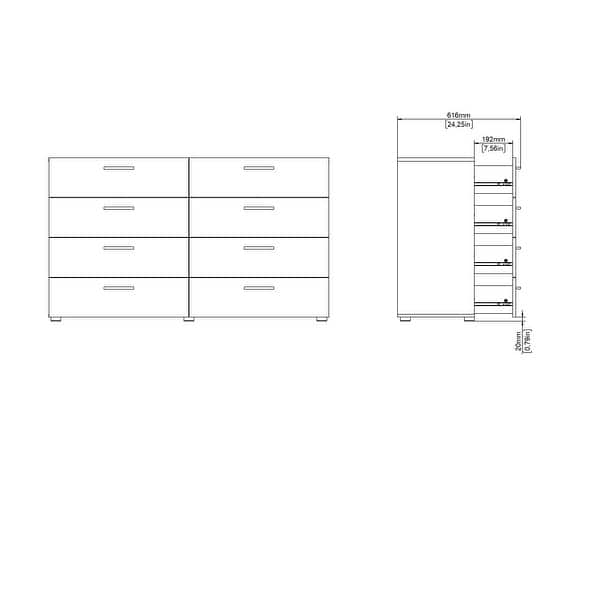 Porch & Den Angus Space-saving 8-Drawer Double Dresser - Bed Bath ...