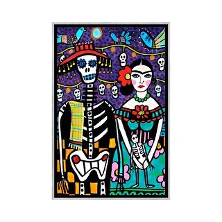 iCanvas "Day of the Dead Frida" by Heather Galler Framed - Bed Bath ...