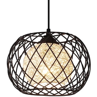 Modern Basket Light Pendant Fixture Cage Ceiling Hanging Light - Bed ...