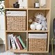 StorageWorks Water Hyacinth Storage Basket Natural Wicker Storage ...