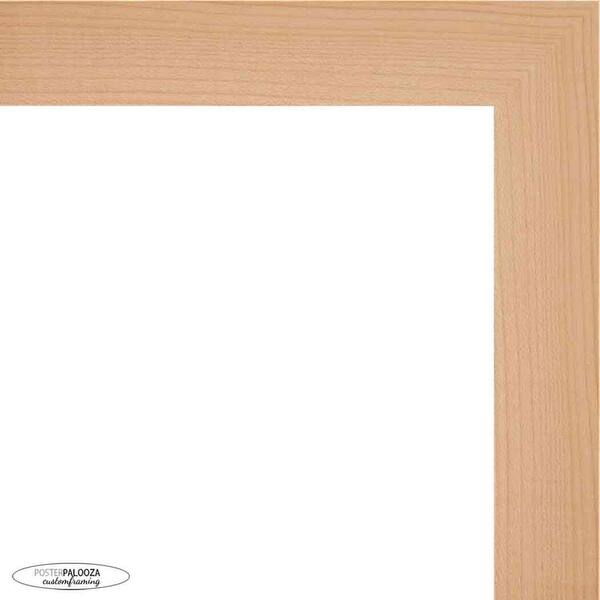 17x13 Contemporary Natural Complete Wood Picture Frame with UV Acrylic ...