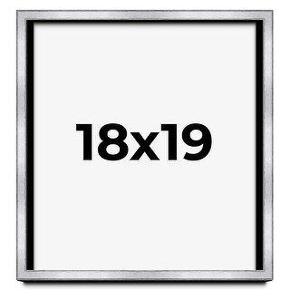 18x19 Shadow Box Frame Silver | 1.375 Inches Deep Real Wood - Bed Bath ...