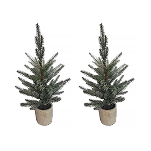 plastic pine trees