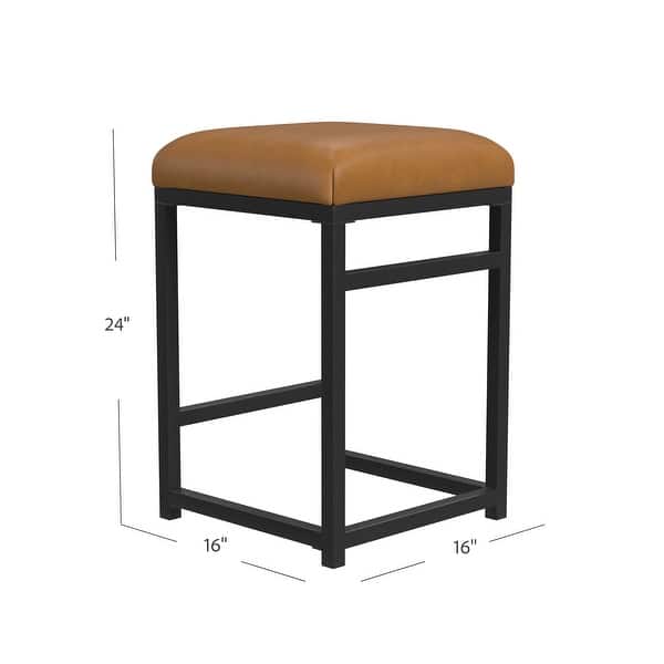 HomePop Backless Metal 24" Counter Stool - 24 inches - Bed Bath ...