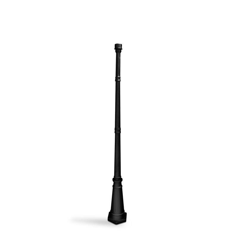 Gama Sonic 6.5-Ft Black Decorative Post with 3-In Fitter - Bed Bath ...