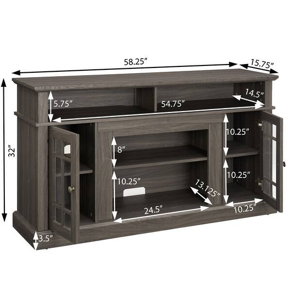 Modern TV Stand with Open and Closed Storage - Bed Bath & Beyond - 40386216
