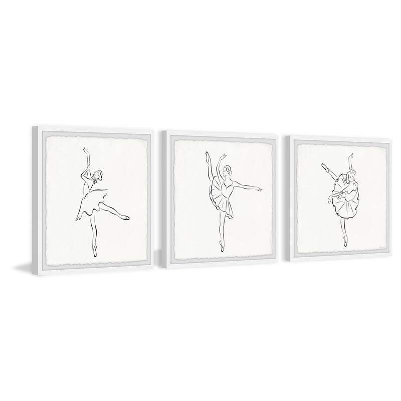 Basic Ballet Steps Triptych - Overstock - 34487703