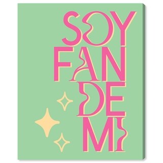 Soy Fan De Mi Canvas Trendy Art Prints by Art Remedy - Bed Bath ...