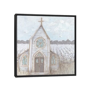 iCanvas "Farm Sketch Church" by Kathleen Bryan Framed Canvas Print ...