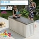 Outdoor Patio Storage Resin Lockable Deck Box - Bed Bath & Beyond ...