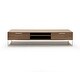 Modrest Heloise Modern Walnut and Stainless Steel TV Stand - Bed Bath ...