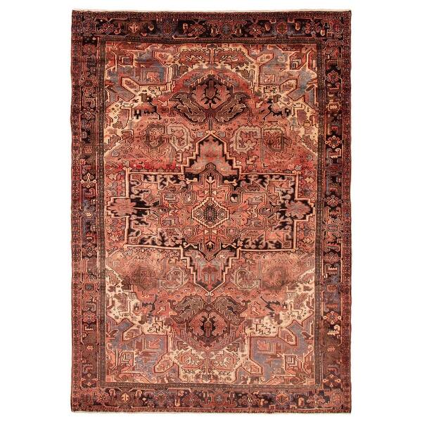 ECARPETGALLERY Hand-knotted Sarabi Copper Wool Rug - 7'9 x 11'1 - Bed ...