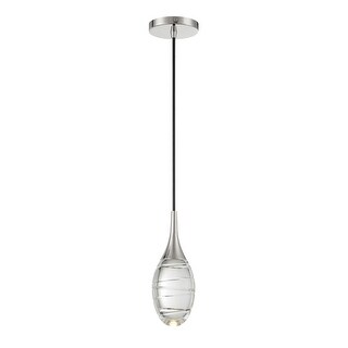 George Kovacs Hail Polished Nickel 1 Light Pendant - Bed Bath & Beyond ...