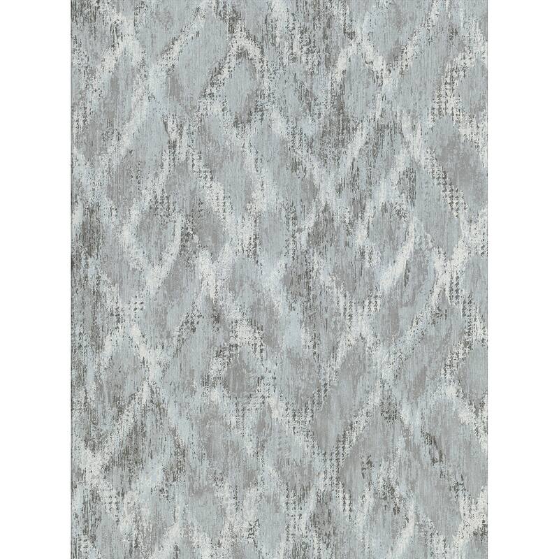 Michael, Bunter Grey Distressed Geometric, 33' L X 21" W, Wallpaper ...