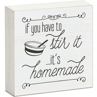 If I Have to Stir Artistic Freestanding Solid Wood Block Sign Made in ...