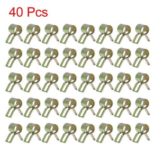 40pcs Car Fuel Line Spring Clips Water Pipe Air Tube Clamps Hose ...