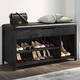 Shoe Bench, Lift Top Shoe Storage Bench, Adjustable Shelf Entryway ...