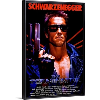 "The Terminator (1984)" Black Float Frame Canvas Art - Bed Bath ...