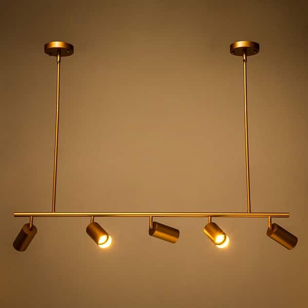 5-Light Modern Farmhouse Linear Swivel Track Lighting Spotlight for ...